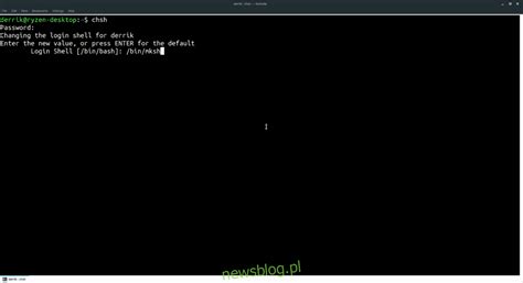 jak przejść z bash na korn shell w systemie linux
