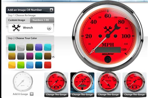 create your own gauges with auto meter s custom shop