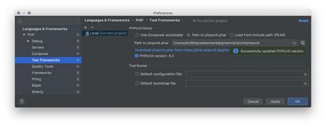 running tests for phpunit itself from within phpstorm andreas möller