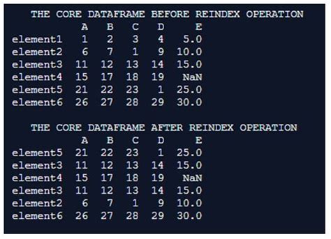 pandas dataframe reindex examples of pandas dataframe