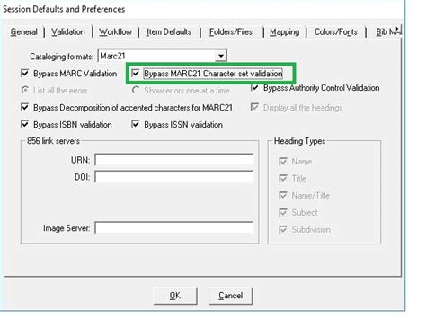 unicode formatting characters do not validate with marc21 character set