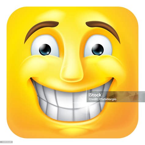 Vetores De Ícone De Emoji Sorridente Emoticon 3d Cartoon Personagem E