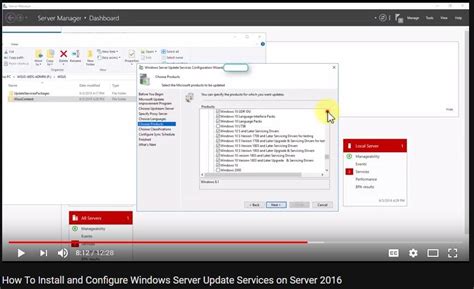video how to install and configure windows server update services on
