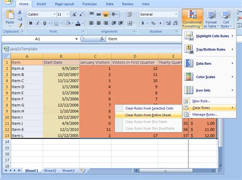 clear conditional formatting rules conditional formatting format