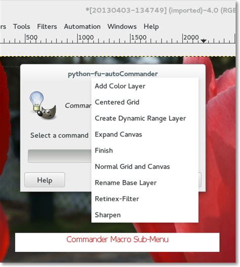 gimp automate editing