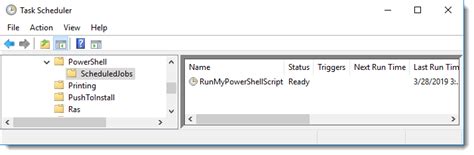how to create a scheduled task using powershell