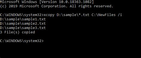 [solved] use the xcopy command to copy your txt files with the archive