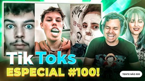 Os Melhores Tik Tok De ComÉdia Tente NÃo Rir 100 Amora ‹ React