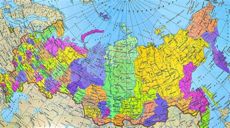 Политико административная карта России Административно политическая