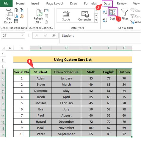 how to sort columns in excel without mixing data 6 handy ways