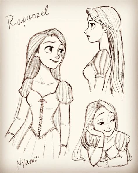How To Draw Rapunzel From Tangled Disney Princess Atelier Yuwa Ciao Jp