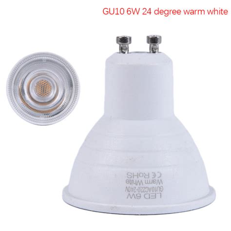 ไฟสปอตไลท์ Led Gu10 Cob แบบหรี่แสงได้ หลอดไฟ6w Mr16ดวงไฟดาวน์ไลท์220v