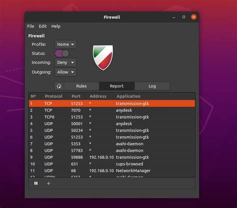 how to configure firewall with ufw on ubuntu linux