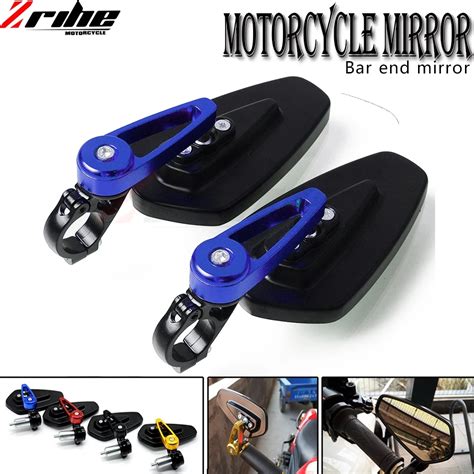 For New 7 8 22mm Universal Pair Motorcycle Aluminum Motos Rearview