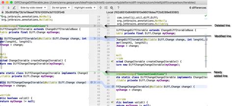 compare files folders and text sources help intellij idea