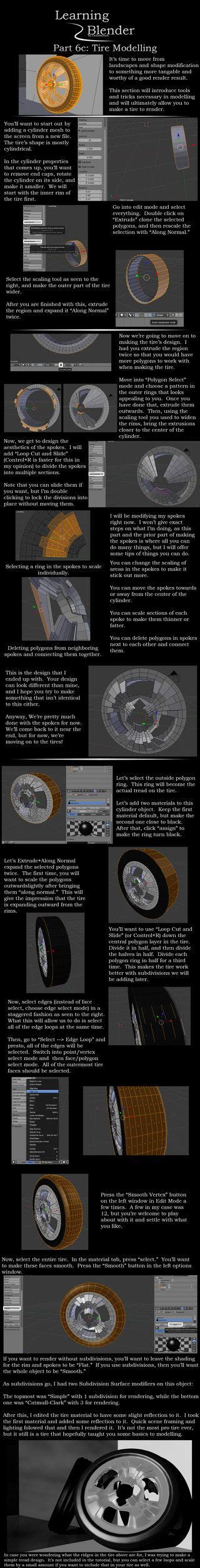 part 6c covers making a simple tire it s not perfect but