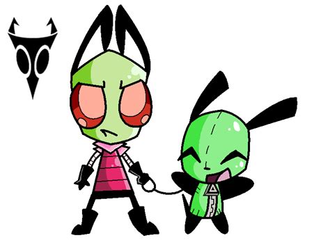 more chibis zim and gir by kittyangel54 on deviantart