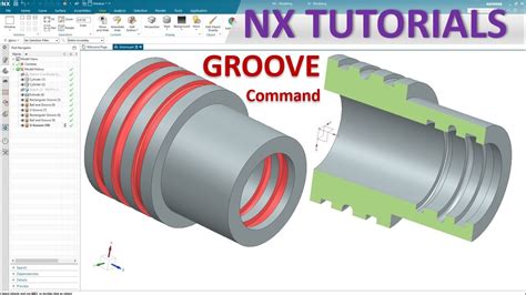 siemens nx modeling tutorials 15 how to use groove command youtube