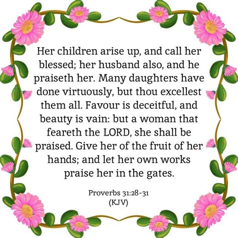 Proverbs 31 28 31 Kjv Kjv Happy Sabbath Proverbs