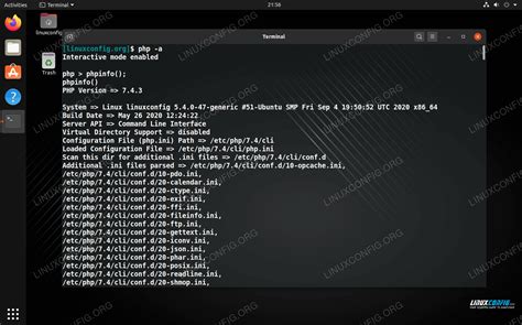 how to create phpinfo php page linux tutorials learn linux