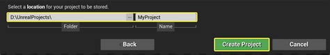 プロジェクトの新規作成 unreal engine documentation