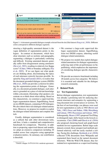 Superdialseg A Large Scale Dataset For Supervised Dialogue