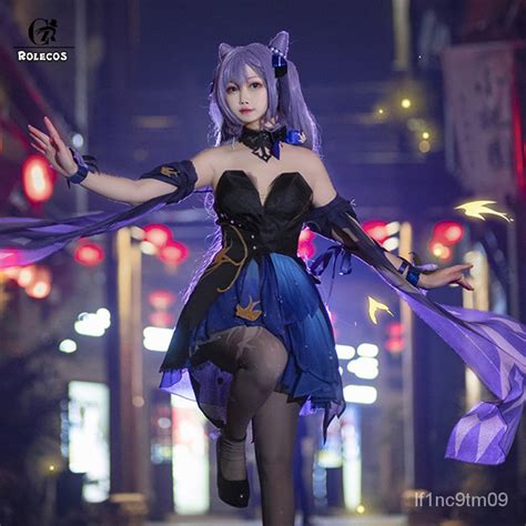 Jual Genshin Impact Keqing Cosplay Costume Keqing Latern Rite Cosplay