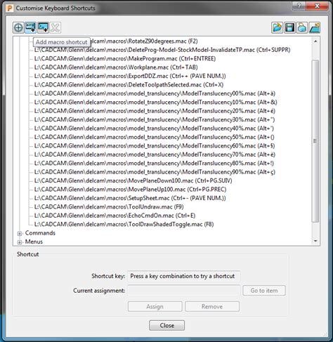 solved [macro] keystroke launch or funtion key launch of an existing