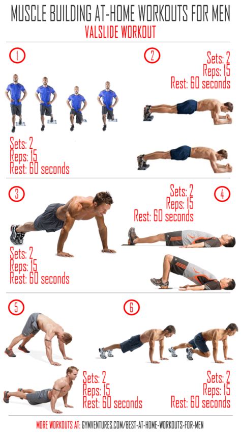 At Home Workouts For Men 10 Muscle Building Workouts Home Workout