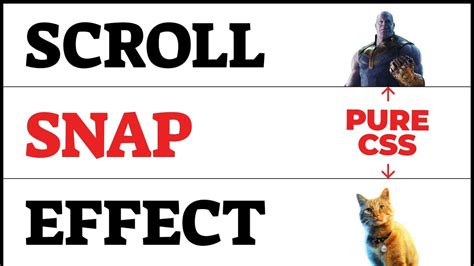 pure css scroll snap effect smooth section snapping scroll youtube