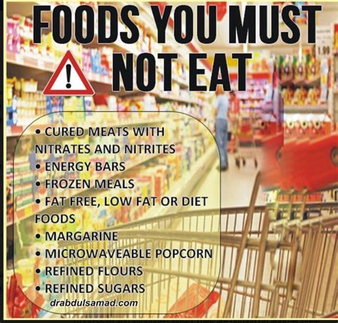 Foods You Shouldnt Eat Health Healthy Eating Guidelines Nutrition