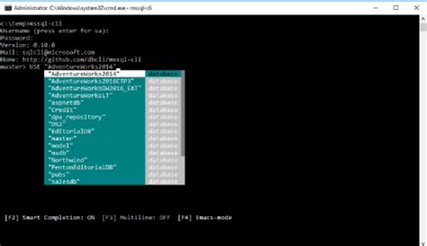 quick start tips for using the new mssql cli sql query tool