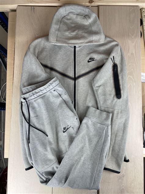 Mens Nike Tech Fleece Tracksuit Grey Size M Tech4… Gem