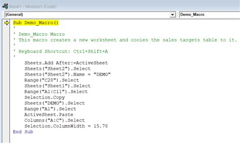 how to create macros in excel 365 2019 worksheets