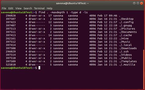 list only directories with the ls command in red hat linux putorius