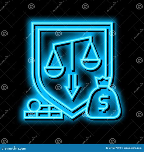 Inequality Social Problem Neon Glow Icon Illustration Stock Vector