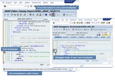 news in abap external debugging new user breakpoint sap blogs
