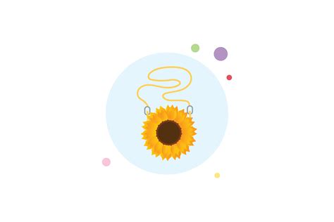 Spring Bag Flower 2 Circle Bubble Icon Graphic By Raysaozora · Creative
