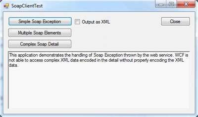 handling soapexception detail with a wcf client from a web service