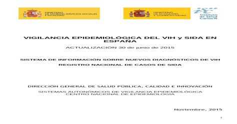 Vigilancia EpidemiolÓgica Del Vih Y Sida En … · Año 2014 Se