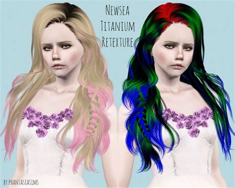 Newsea`s Titanium Hairstyle Retextured By Katty Sims 3 Hairs