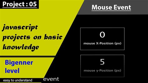javascript projects mouse event javascript projects for beginners