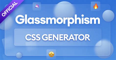glassmorphism css generator hype4 academy