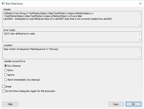 error 1527 at unflatten from string with labview class built in packed