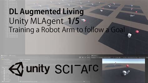 dl training robot arm with unity ml agent part1 5 youtube
