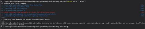 asp api does not start in docker stack overflow