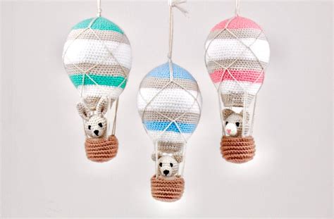 Hot Air Balloon Crochet Pattern Crochet Mobile Pattern Etsy Uk
