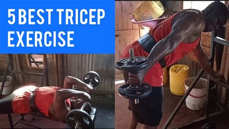 5 Best Tricep Exercise For Big Arms Youtube