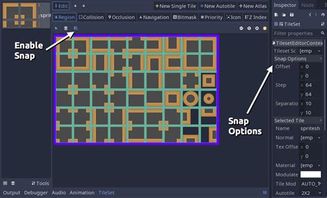 tilemap using autotile godot 3 recipes