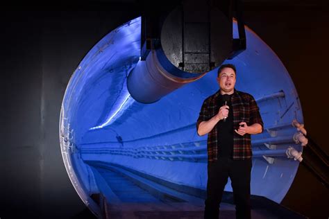 Elon Musk Unveils Underground Tunnel System For L A Cars Photos Los